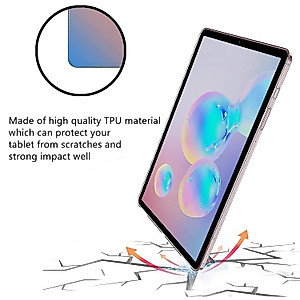 iCoverCase Compatible with Samsung Galaxy Tab S7 (2020) 11 Inch SM-T870/T875 Case, Lightweight Matte Translucent Soft TPU Protective Back Cover Case (Frosted Clear)