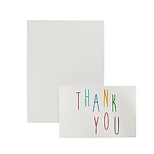 Rainbow Thank You Cards with Envelopes, Bulk Boxed Set (4x6 In, 144 Pack)