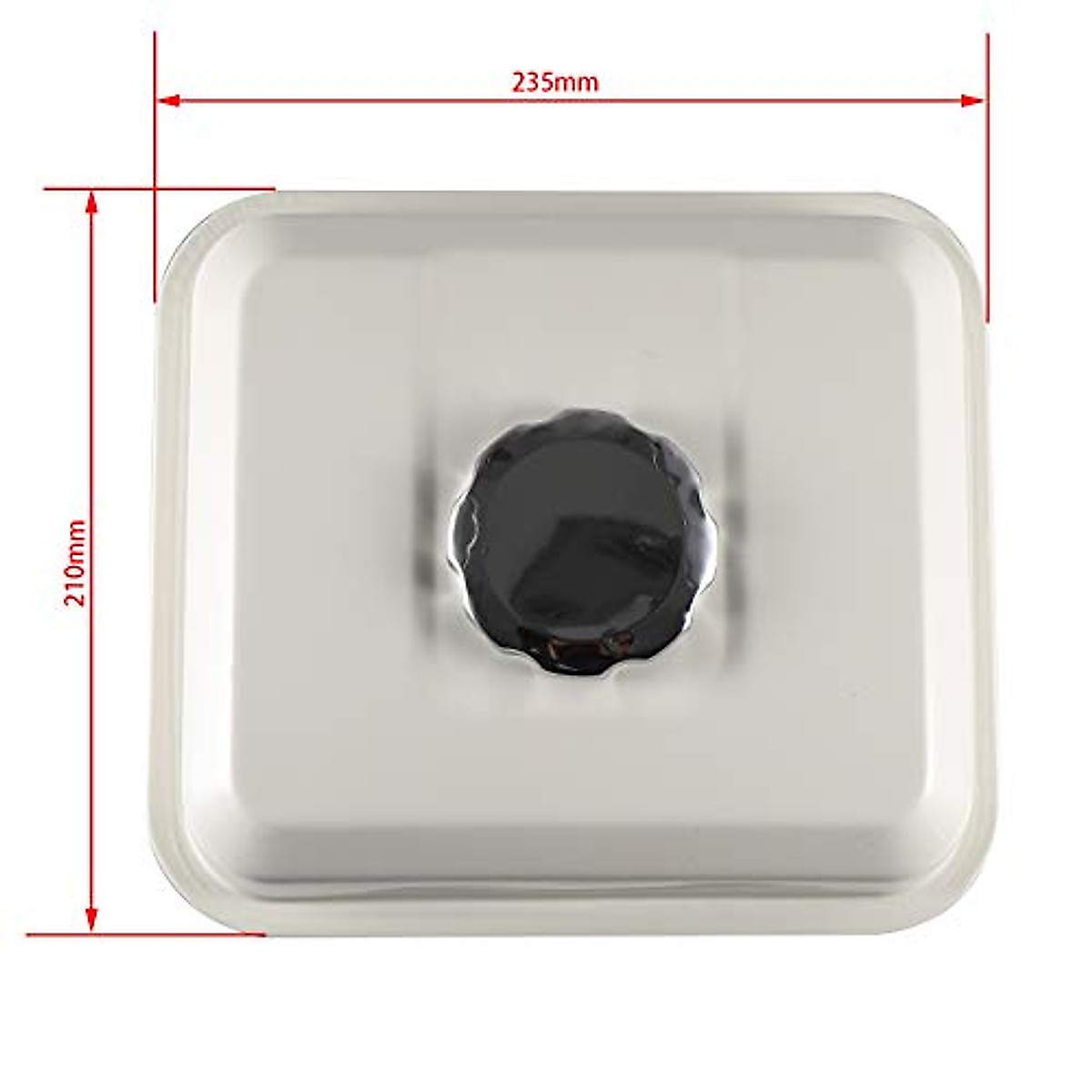 HGC Fuel Tank For Honda GX160 5.5HP GX200 6.5HP GX140 White Engine with Petcock Gas Cap Filter Replaces 17510-ZE1-020ZA