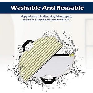 Replacement Washable Reusable Mopping Mop Pads for Shark AI Ultra 2 in1 AV2610WA AV2610WACA RV2400WD RV2410WD RV2600WA RV2600WD RV2610WA RV2610WACA RV2610WD RV2610WDCA RV2620WD Robot Vacuum (2 Pack)