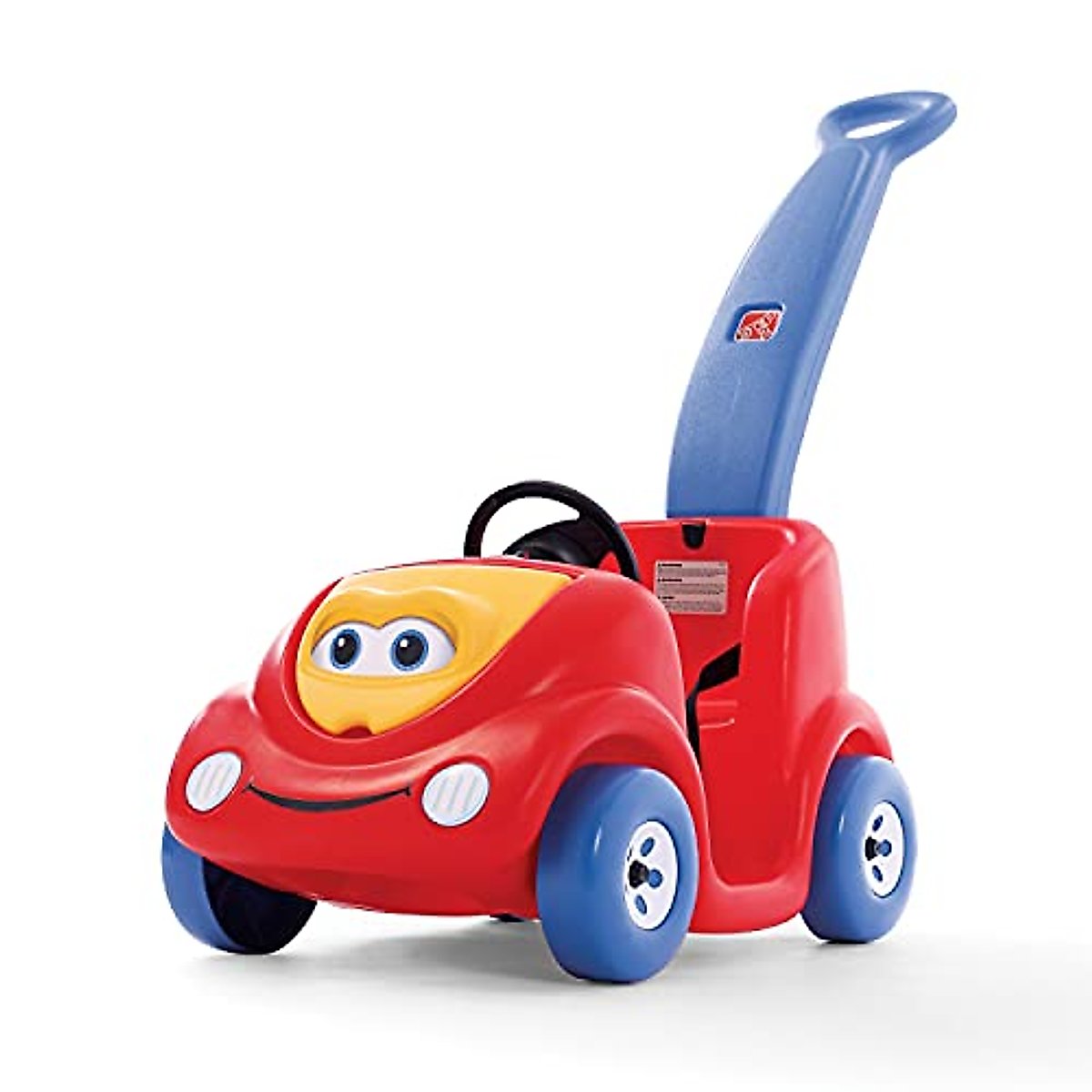 Step2 Push Around Buggy Ride On Toddler Push Car, Red – Ride On Toy with Included Safety Belt, Comfortable Handle, Realistic Wheel for Pretend Play – Push Toy Makes a Great Stroller Alternative