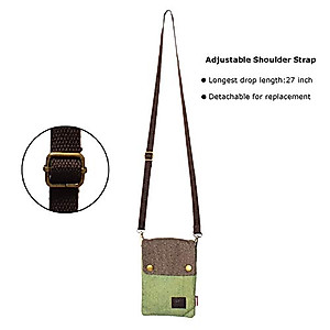 LassZone Women Small Crossbody Purse Cell Phone Pouch Coin Wallet Handbag Mini Tote Shoulder Bag for Smartphone