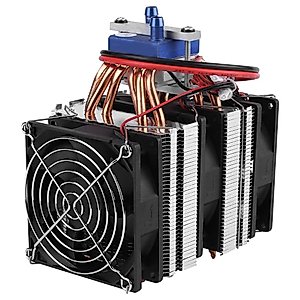 DC 12V Thermoelectric Cooler Peltier System Semiconductor Refrigeration Water Chiller Cooling Device for Fish (180W for 40L)