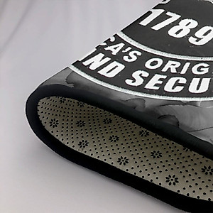 2nd Amendment Skull Area Rug Living Room Bedroom Kitchen Sofa Bedside Carpet Floor Mats 36"X24"