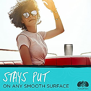 Toadfish Non-tipping 10oz Double Wall Insulated Stainless Steel Rocks Tumbler w/Easy Slide Lid - Teal