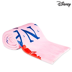 Disney Stitch Fleece Throw Blanket, 59.1” x 51.2” Cozy Bedroom Decor (Pink Stitch)