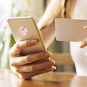 Amosfun 20Pcs Unicorn Accessories Girls Unicorns Slice Charms Birthday Cartoon Unicorn Charm Gift case Charms Cute Black Decor Scrapbooking fltaback Miniature Kits Button Resin Child Flat