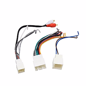 RED WOLF Car Radio Wiring Harness w/RCA Connector Plug AMP/Amplifier CD Player Cable Adapter Premium Sound System for Ford 1998-2005 F150, Lincoln/Mercury 1998-2003 Aftermarket Stereo Install