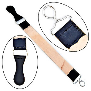 Hand Made Damascus Steel Straight Razor Folding Razor With Shaving Ready Classic Barber Blade Edge, Men Straight Razor, Leather Case + Strop, Close Shave, Great Gift R-25