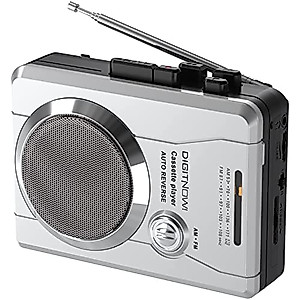 Portable Walkman Cassette Recorder with AM FM Stereo Radio and Voice Recorder,Compat Personal Walkman Cassette Tape Player/Recorder with Built in Speaker and Earphones,Microphone