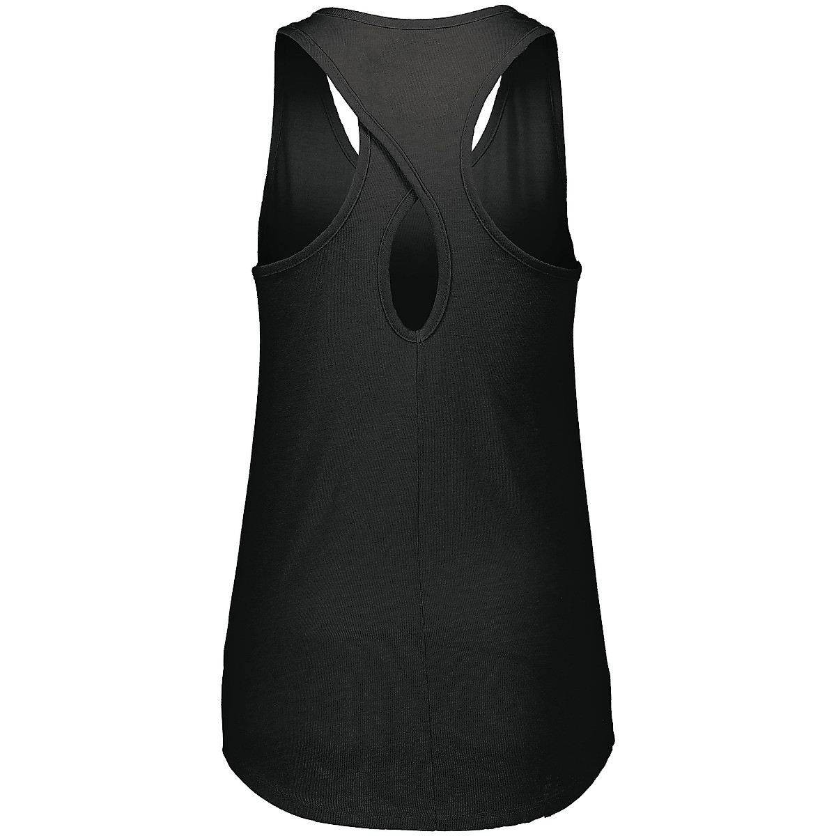 Augusta Sportswear Womens Lux Tri-blend Tank, Black Heather, 2XL