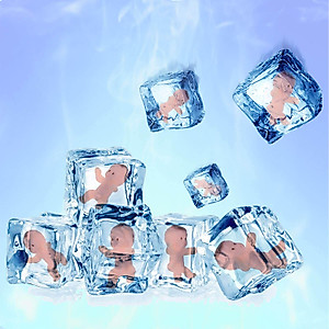 selizo Mini Plastic Babies, 100pcs Tiny Plastic Babies Small Baby King Cake Babies for Ice Cubes Baby Shower Game (1 Inch)