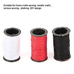 Zixyqol Portable Sewing Box,Embroidery Needle Soft Tape Measure Scissors Thimble Thread with Tinplate Case Travel Set for Home DIY Crafts Sewing