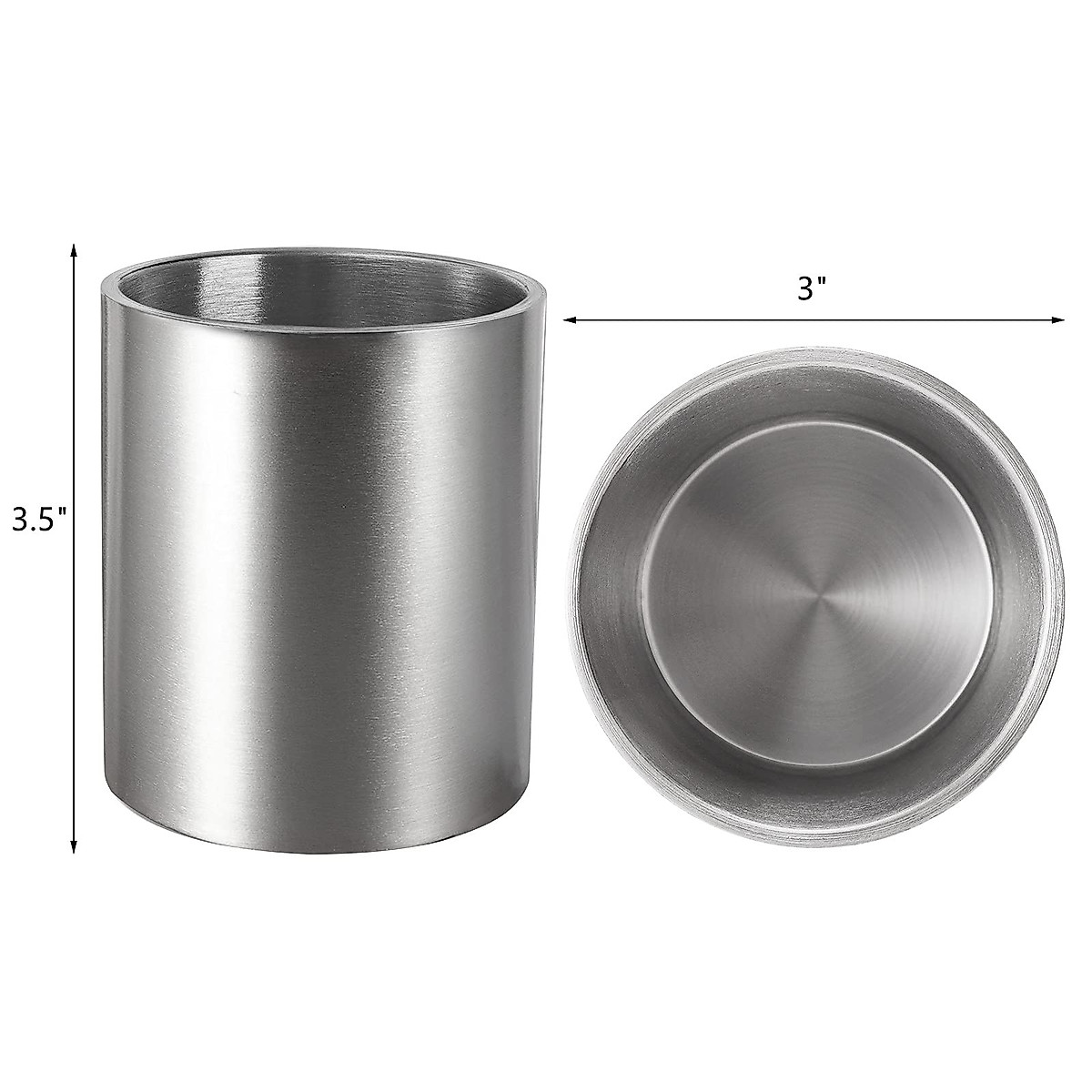 ZEAYEA Set of 4 Stainless Steel Whiskey Glass, 10 oz Double Walled Whiskey Tumbler, Unbreakable Old Fashioned Glass, Bourbon Glass Lowball Glass Great Gift for Men, Whiskey Lover