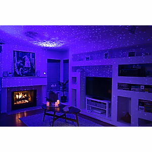 BlissLights Sky Lite - LED Laser Star Projector, Galaxy Lighting, Nebula Lamp for Gaming Room, Home Theater, Bedroom Night Light, or Mood Ambiance (Green Stars)