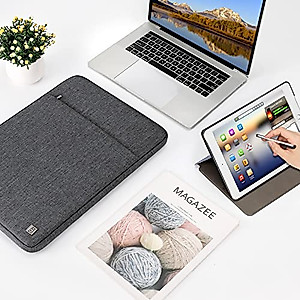 DOMISO 15.6 inch Laptop Sleeve Case Waterproof Carrying Bag for 15.6" Yoga 730 IdeaPad 530S ThinkPad L580/Flex 4 5/ASUS ROG Zephyrus GX501/Dell New Latitude 3590/HP EliteBook, Dark Grey