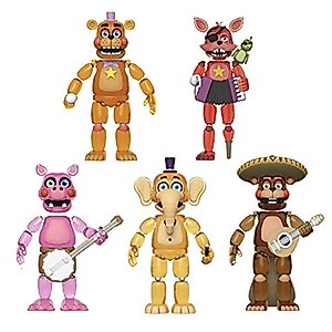 Funko Five Nights at Freddys Pizza Simulator Glow-in-The-Dark Articulated Action Figures (Set of 5)