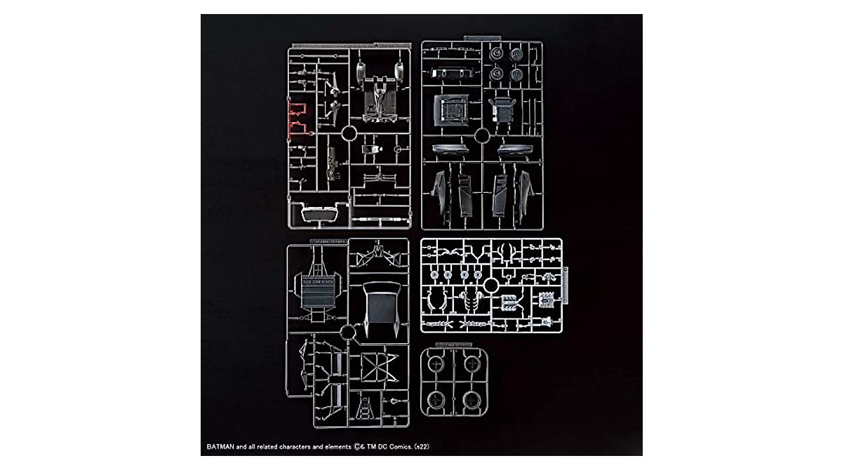 Bandai Hobby Batmobile Model Kit 1/35 Scale - Easy Snap-Fit Assembly