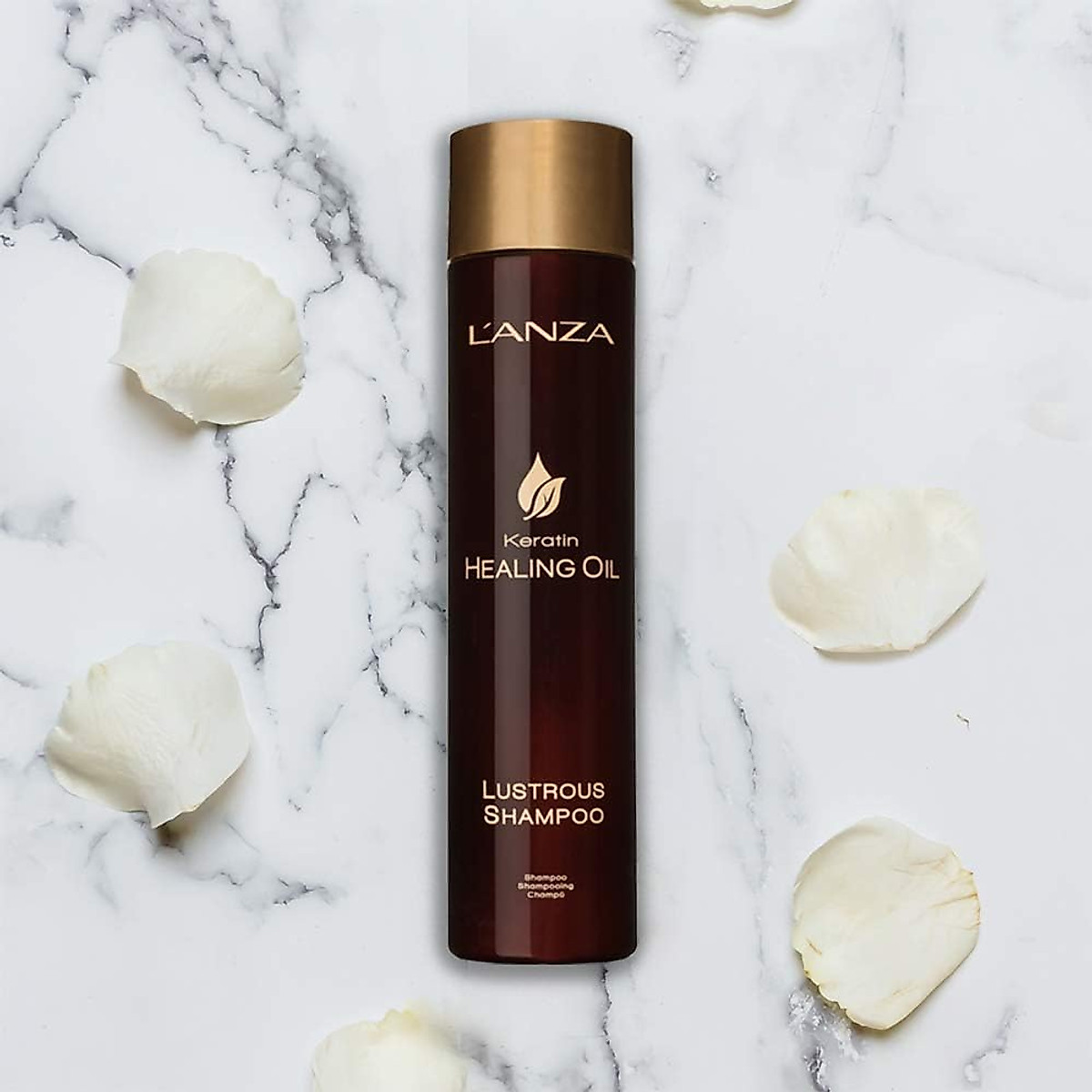 L'ANZA Keratin Healing Oil Lustrous Shampoo, Keratin Shampoo For Dry Damaged Hair, Boosts Shine, Strength and Hair Health, Repairing Damage and Prevents Frizz, Sulfate Free, Cruelty Free (10.1 Fl Oz)