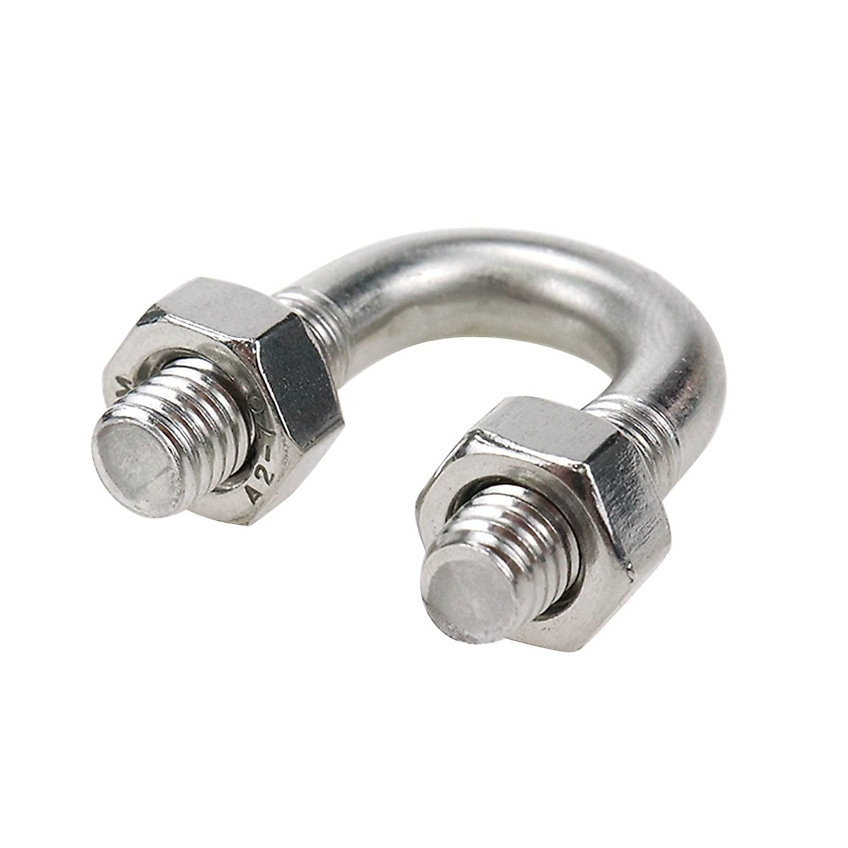 Sscon 10Pcs M6x10 304 Stainless Steel U-Bolt Fastener for 10mm Pipe Dia