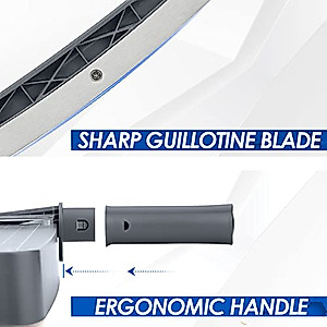 MROCO Paper Cutter 12" Cut Length Paper Trimmer, Guillotine Paper Trimmer with 12 Sheet Capacity Paper Slicer with Drawer Storage, Heavy Duty Guillotine Paper Cutters and Trimmers for Cardstock