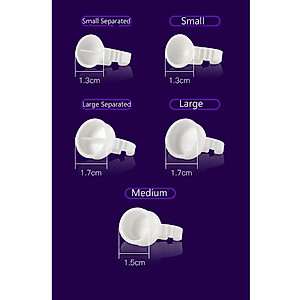 Pigment Rings - 100PCS Tattoo Rings Cups Disposable Makeup Rings Tattoo Glue Holder,Tattoo Ink Ring Adhesive Makeup Glue Rings Palette Plastic Nail Art Eyelash Extension Rings (Medium 100pcs)