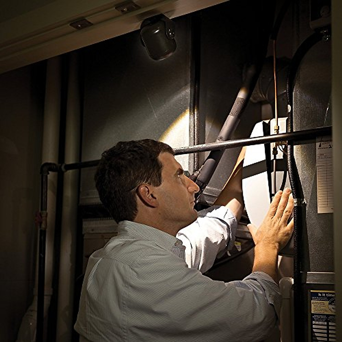 Beams MB310 80 Lumen Wireless Battery Powered Motion Sensing LED Mini Spotlight, 1-Pack, Brown