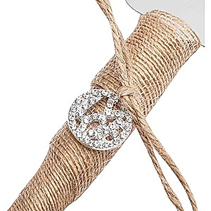 Rustic Wedding Cake Knife and Server Set (2 Pieces)