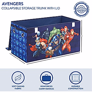 Idea Nuova Avengers Collapsible Children’s Toy Storage Trunk, Durable with Lid