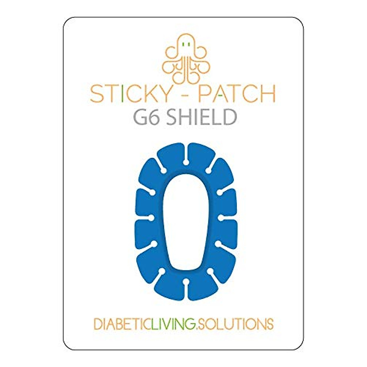 The Blue G6 Shield for Your Dexcom Over Patches Diabetic Accessory | Reusable and Washable | Great Gift for a Diabetic Child or Adult