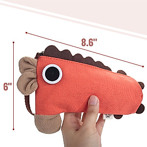 Mr. Pen- Standing Pencil Case, Animal Pencil Pouch, Red Donkey, Kids Pencil Case for Kids, Stand Up Pencil Case, Cute Pencil Pouch for Girls and Boys, Pen Case, Pen Pouch, School Pencil Case Pouch