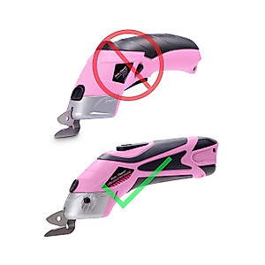 Paper and Fabric Replacement Blade for Pink Power HG2043 3.6V Lithium Ion Pink Cordless Electric Scissors (PPO Blade : 5 Pack)