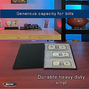 BCW Currency Portfolio - Compact Bill Organizer with 10 Sealed 3-Pocket Pages