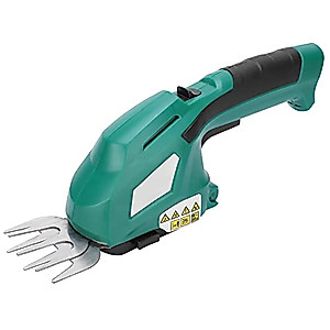 Grass Shear Hedge Trimmer 2 in 1 Electric Pruning Shears Hedge Pruning Shears Shrubbery Trimmer Electric Pruner Grass Shears 7.2V Li-Ion Cordless Garden Accessory EU AC100-240V