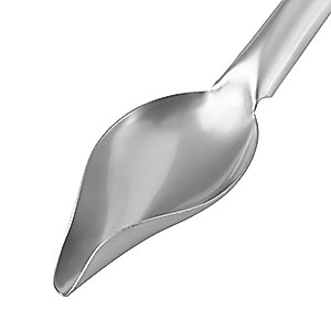 Fdit Wilton Drizzling Spoon, Stainless Steel Saucier Drizzle Spoon with Tapered Spout Precision Drawing for Decorating Plate (L)
