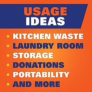 Hefty Ultra Strong Tall Kitchen Trash Bags, Unscented, 13 Gallon, 40 Count