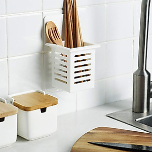 Hemoton Dishes Drying Rack Dish Drying Rack Dry Rack for Dishes Toiletry Organizer Wall Mounted Drying Rack Clothes Drying Rack Chopsticks Cage Kitchenware White Tableware