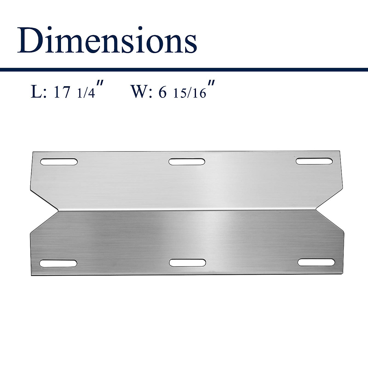 Folocy BBQ Gas Grill Replacement Parts, Stainless Steel Grill Heat Plates Shield Heat Tent Burner Cover for Nexgrill 720-0025, 720-0083-04R, Charmglow 720-0230, 720-0036-HD-05, Sterling Forge 720-0016