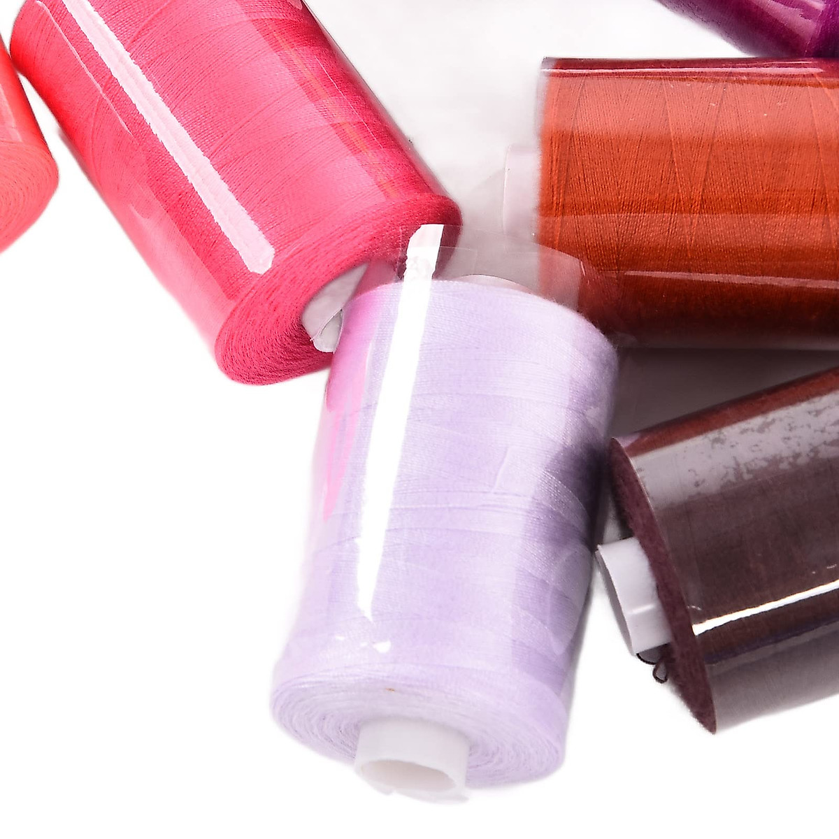 Sewing Spools Set, 42 Colors 1000 Yards Polyester Household Threads Set for Sewing Machine DIY Embroidery