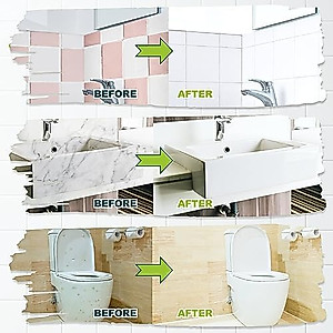 DIY Sink Bathtub Reglaze Kit White, Water Based Tub and Tile Refinishing Kit Easy to Use, Tile Paint Kit Low Odor Bathtub Refinishing Paint for Bathroom Kitchen Porcelain Fiberglass