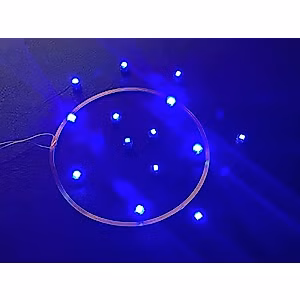 Taidacent 80mm Long Distance 5V Wireless LED Coil Inductive Coil and Ten Colorful Wireless LEDs Lights Brightness Adjustable Wireless LED Induction Wireless Charging Module