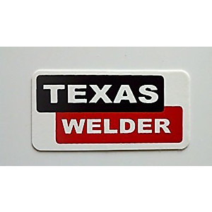 3 - Texas Welder Hard Hat/Helmet Stickers 1” x 2”