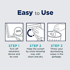 Tech Armor Cleaning Wipes - Screen Cleaning Wipes For TV Screen Cleaner, Computer Screen Cleaner, for Laptop, Phone, Ipad - Computer Cleaning kit Electronic Cleaner - 100 Wipes