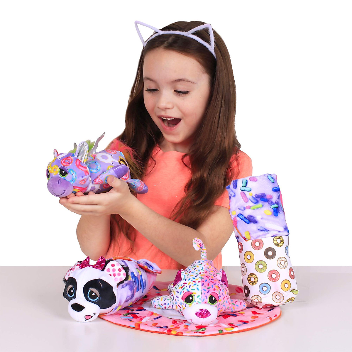 Basic Fun Cutetitos Donutitos - Surprise Stuffed Animals - Collectible Scented Plush - Ages 3+, 7.5 inches