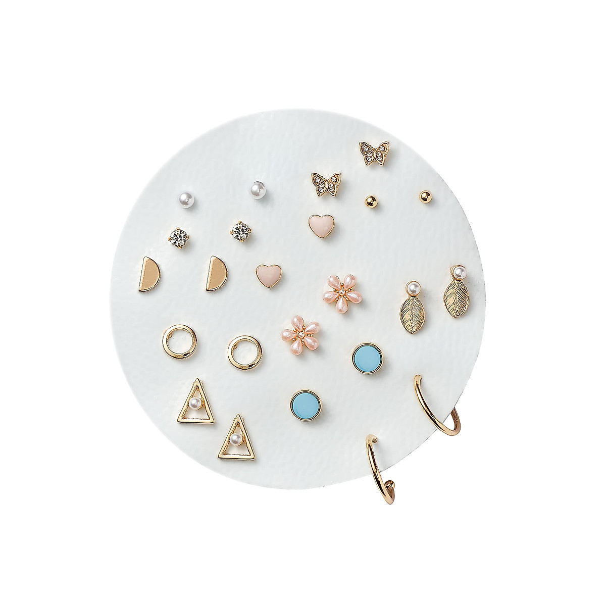 titanium Aboutdaisy 12 Pairs Acrylic Stud Set Earrings for Women, Diverse Colorful Hypoallergenic Fashion Jewelry for Special Moments Christmas Valentines Mother's day Gift