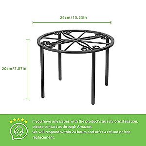 bussdis 1 PCS Plant Stand, Heavy Duty Metal Stand Decorates Plants, Flower Pot Stand against rusting，Round Plant Rack for Room Indoor and Outdoor Courtyard,Gardens.