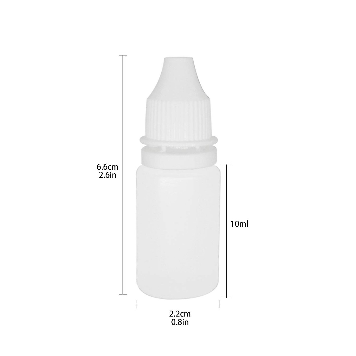 TRENDBOX 10 Pack 10ml Plastic Empty Eye Liquid Dropper Bottles