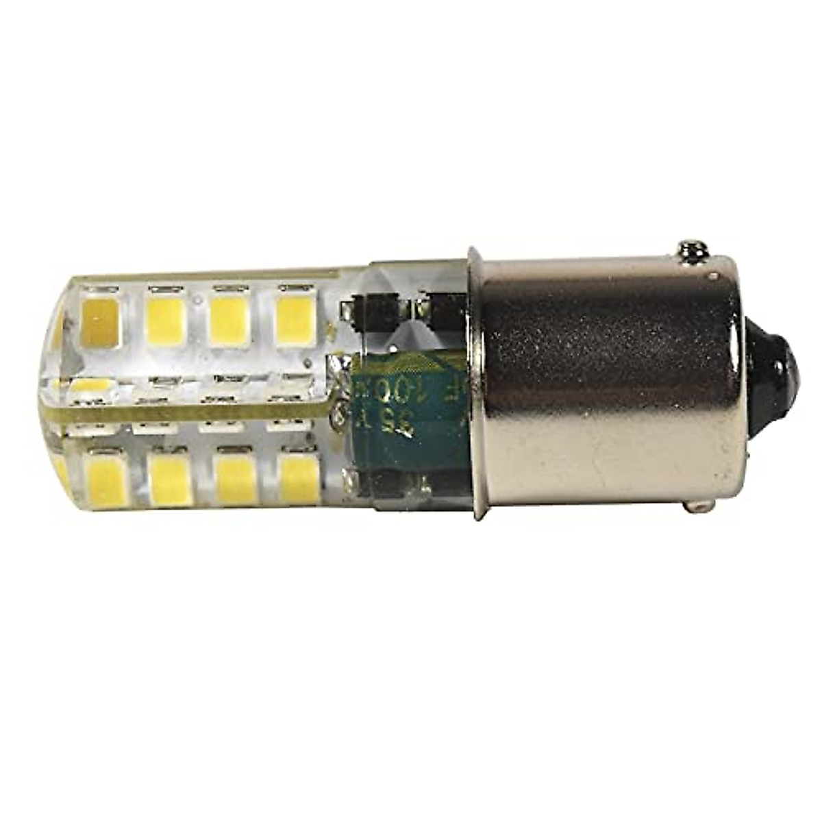 HQRP 2-Pack 1156 Ultra Bright LED Bulbs Cool White compatible with John Deere JD AD2062R Parts Replacement LA115 D130 CS & CX Gator D110 GT235 L130 s240 X300 LT155 LA130 318 316 L110 GT245