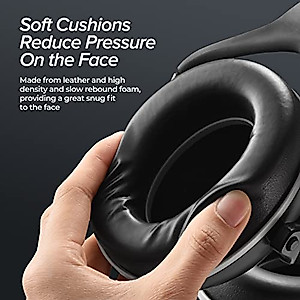 SNR35dB Hearing Protection Ear Muffs for Noise Reduction, Effective Ear Protection, Noise Cancelling Ear Muffs, Ear Protection for Shooting, Mowing, Autism, Sleeping, Safety Earmuffs with Storage Bag