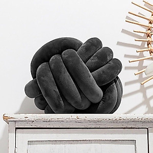 Velvet Giant Arm Knitting Yarn, Super Soft Tubular Weight Jumbo Yarn for DIY Crochet Hand Knitting, Blanket, Pet Bed, Rugs, Pillow, Handbag (2.2lb-Black)